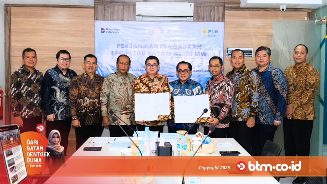 PLN Batam Resmikan Penandatanganan Perjanjian EPC PLTGU 120 MW, Perkuat ...