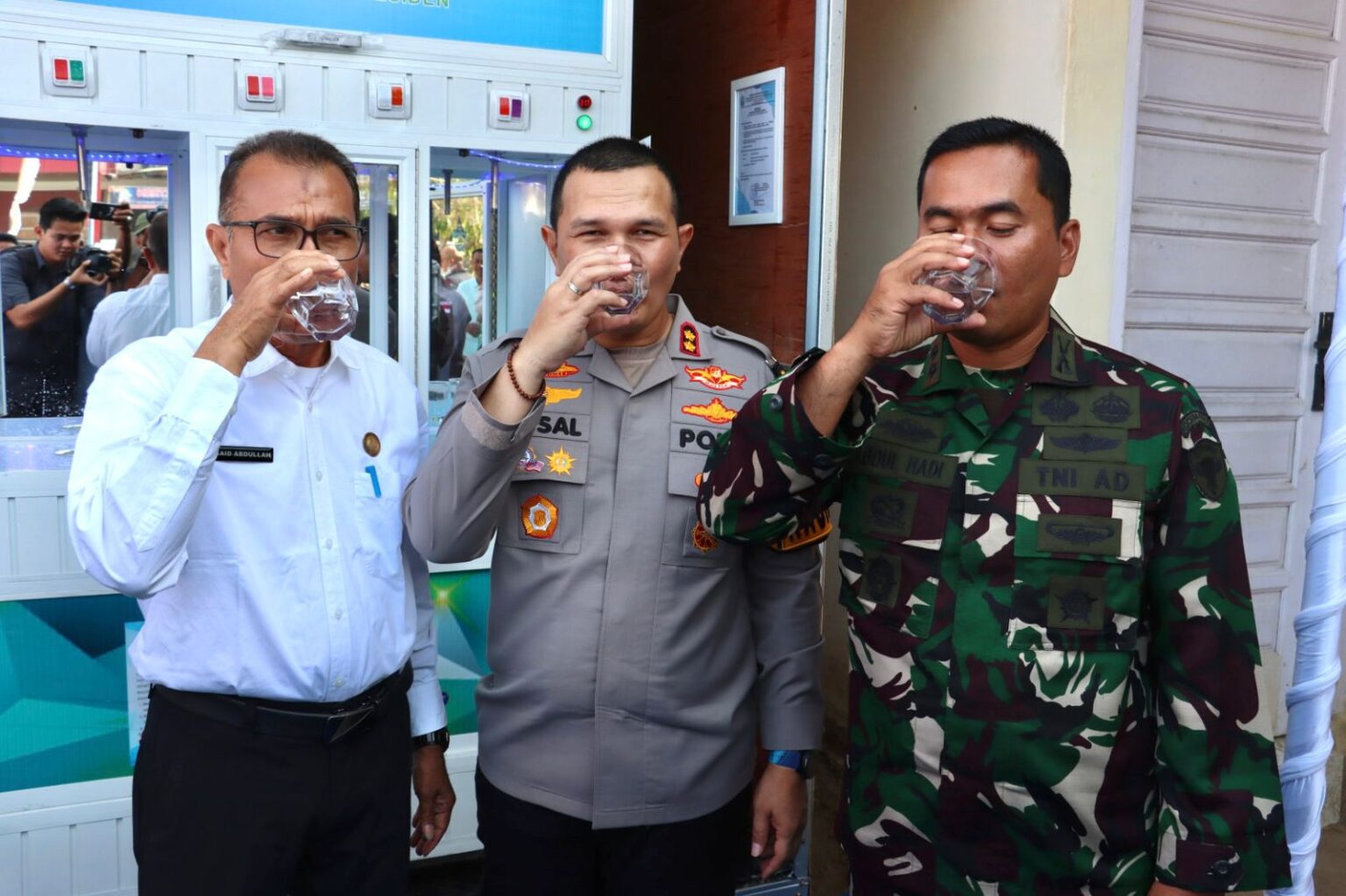 Peduli Pascabencana, Polres Pidie Jaya Hadirkan Depot Air Minum RO ...